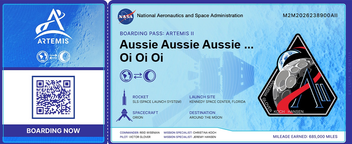 Collect your boarding pass to the Moon – Newsreel